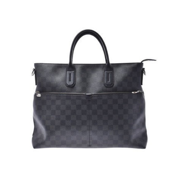 Louis Vuitton | Bags | Louis Vuitton Graphite Black Leather Business ...